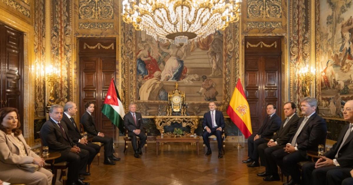 King Meets Spain Monarch in Madrid | Queen Rania