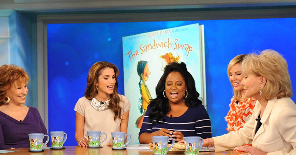 Queen Rania Talks about Her New Book "The Sandwich Swap" on The View ...